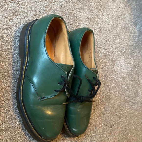 Dr. Martens | Shoes | Vintage Doc Martin Green Loafers From 991 | Poshmark